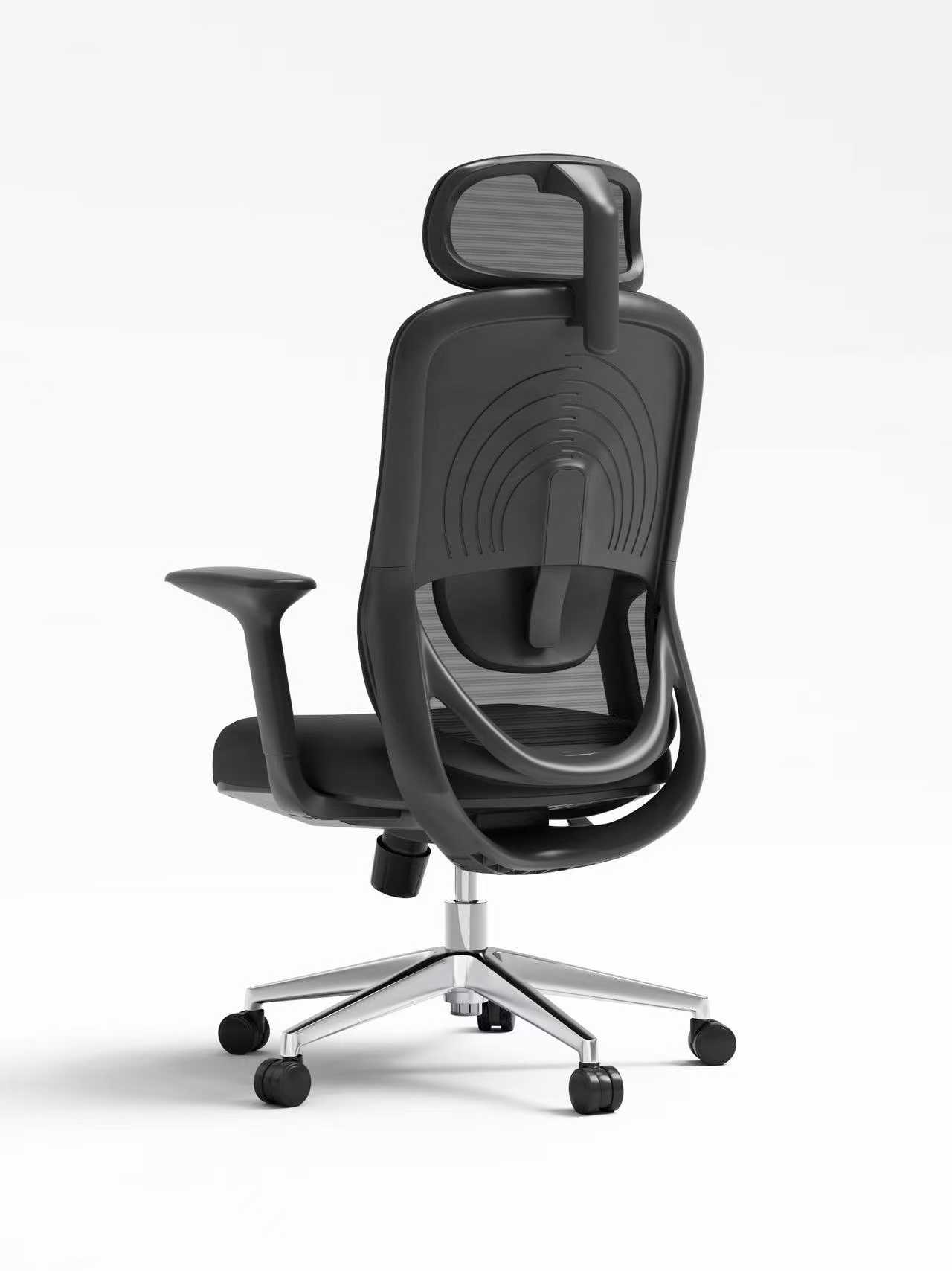 Ergonomic High Back Office Chair - Adjustable Headrest, Lumbar Support ...