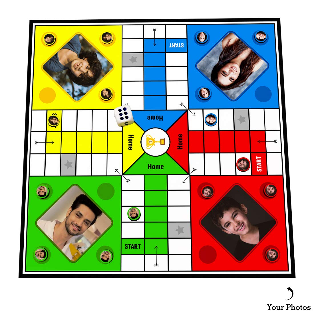 Customized Ludo Game with Your Photos, | Daraz.pk
