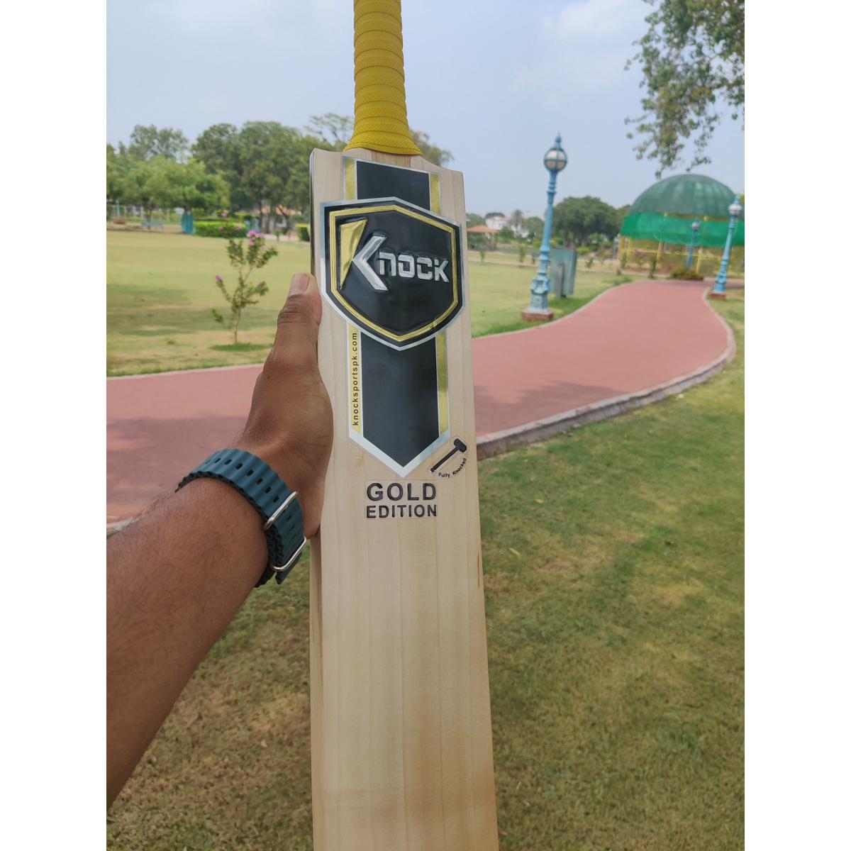 KNOCK GOLD EDITION BAT | HAR BALL BAT | ENGLISH WILLOW BAT | TOP PING ...