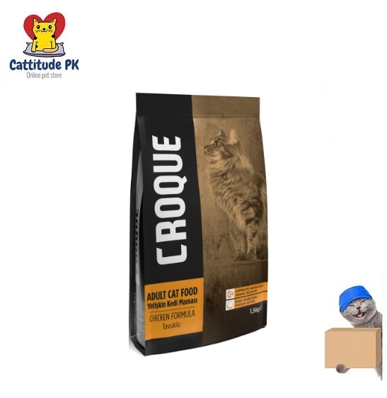 Croque Adult Cat Food Chicken - 1.5Kg - Imported Turkish Cat Food ...