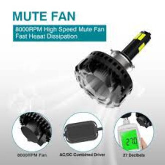 Universal M8 Motorcycle Headlight Bulb - 8000LM 8-Side Lamp Bead Chip ...