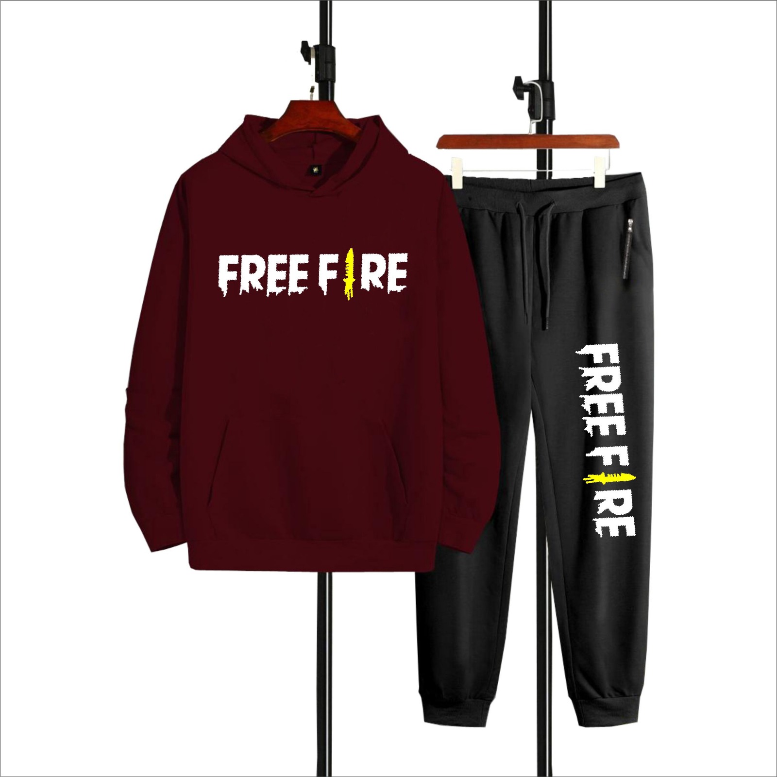 New Arrival Free Fire logo Hoodie And Trouser winter track for men ...