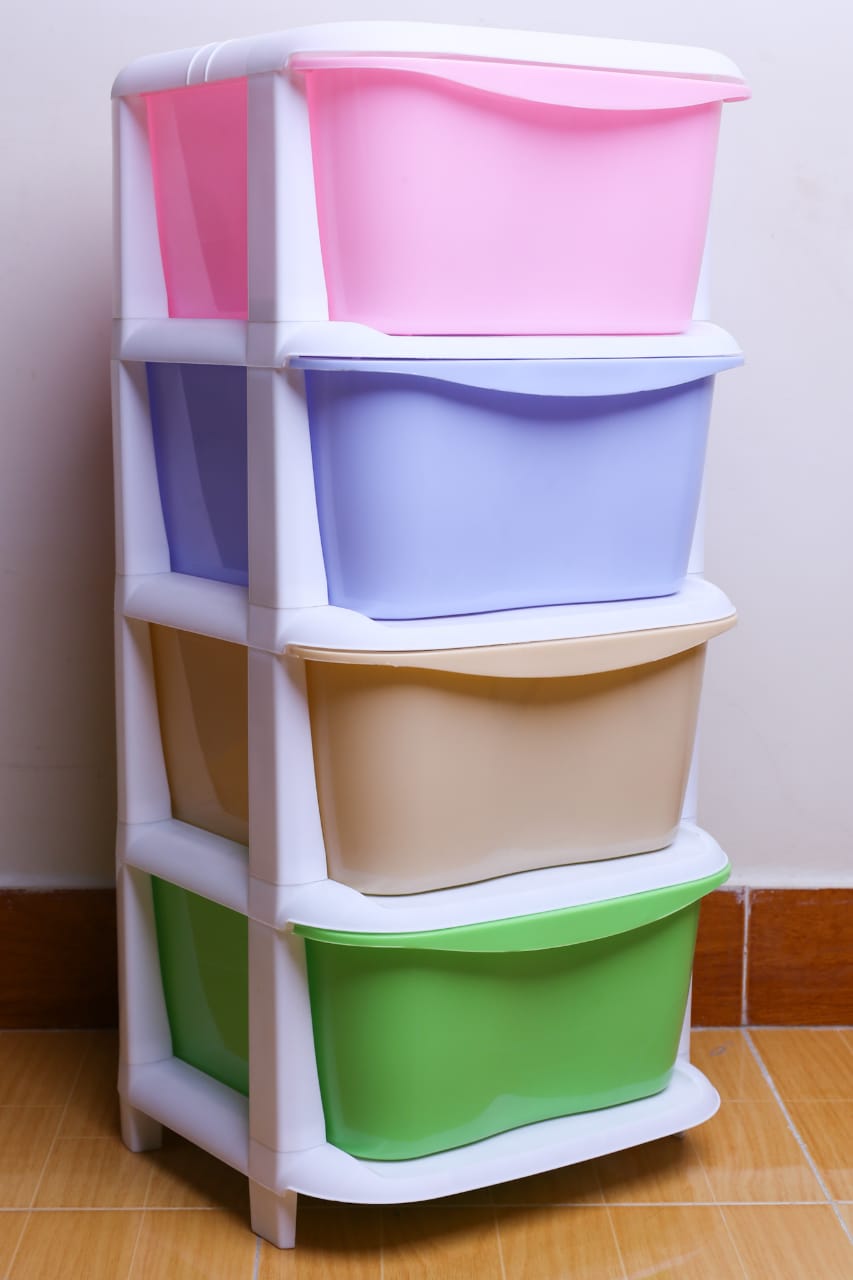 Cabinet Drawers For Storage 4 in 1 Chester Plastic Draws Toy Cloth ...