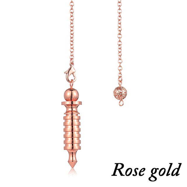 Metal Dowsing Pendulum for Divination Antique Copper Shuttle Spiritual ...