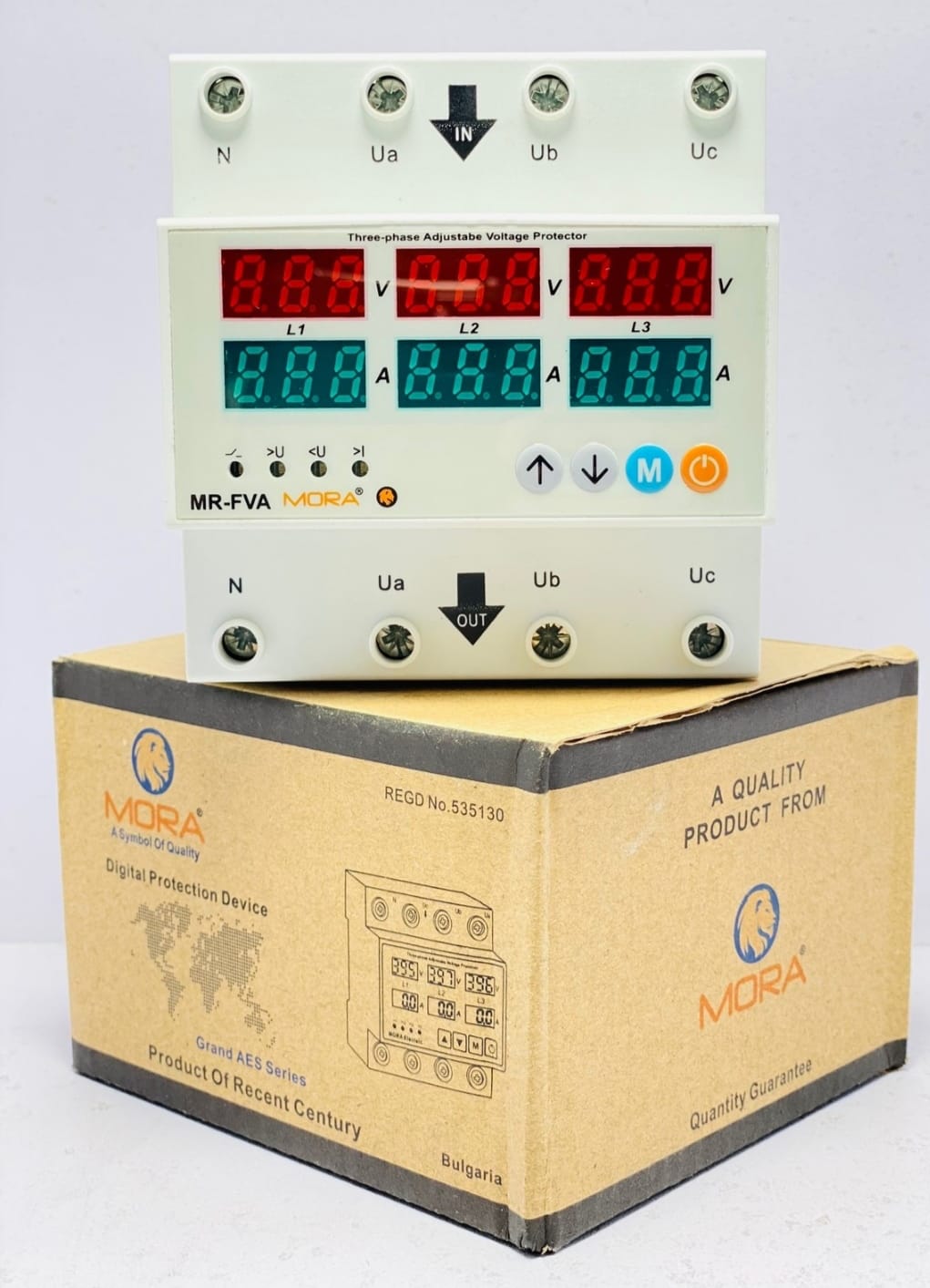 Mora 3phase 63A under and over voltage and current protector | Daraz.pk