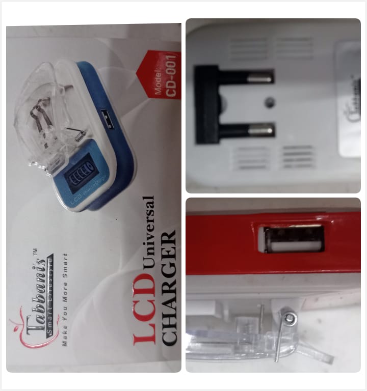 LCD Universal Charger With USB Port Original – Fast Charging for All Devices – Original LCD ...