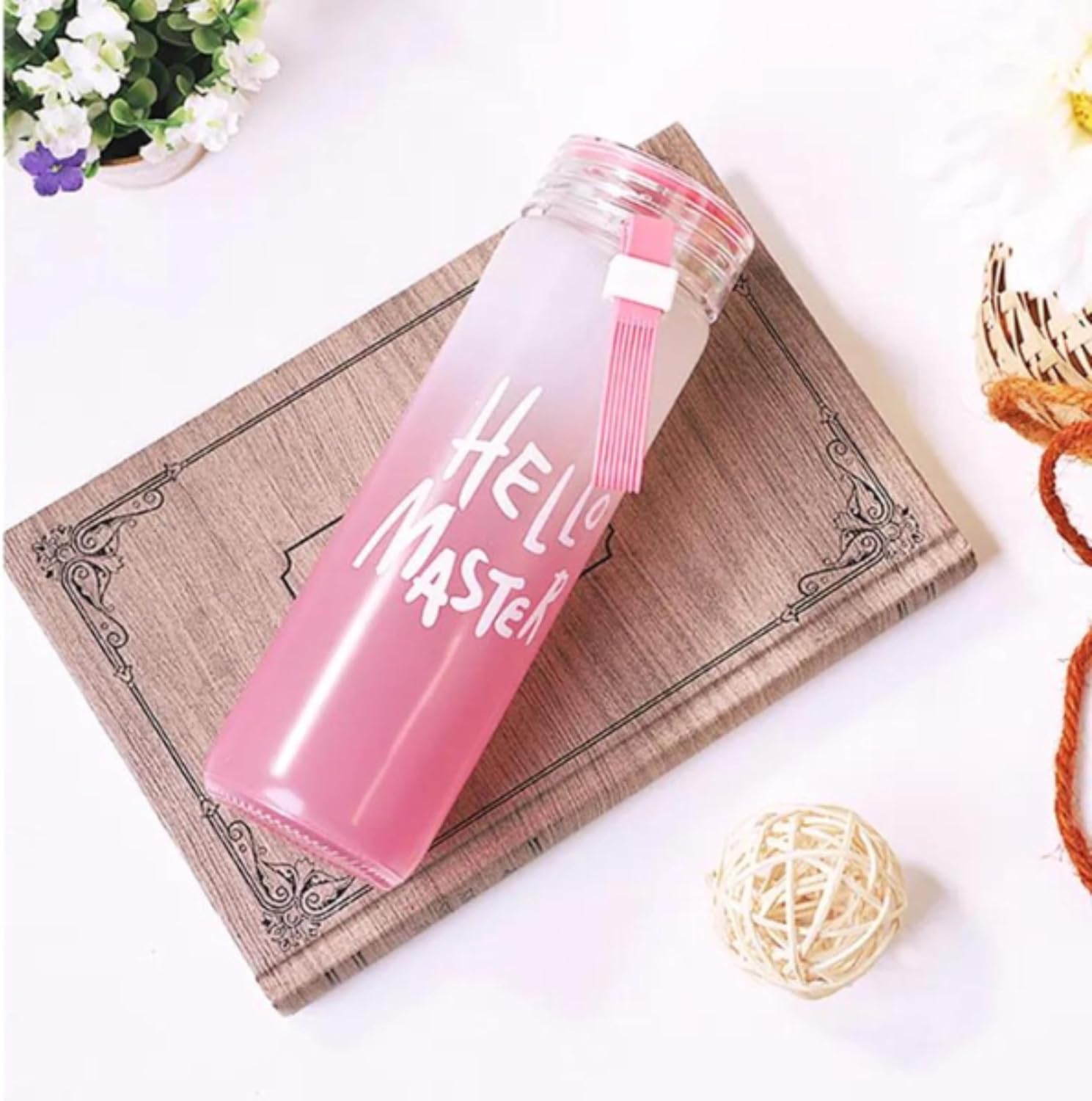 Hello Master Glass Water Bottle For School College Office 480 Ml | Daraz.pk