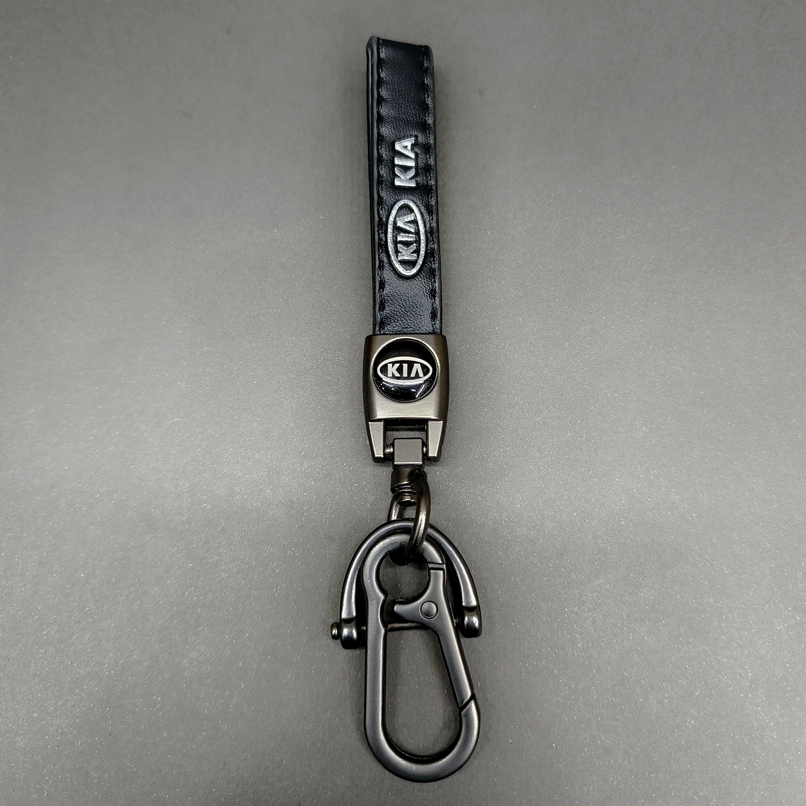 Premium Leather Car Metal Keychain with KIA logo Design | Daraz.pk