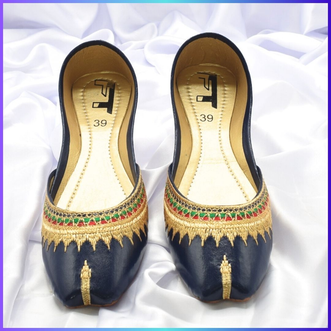 Blue fancy Khussa for women KH0554 | Daraz.pk
