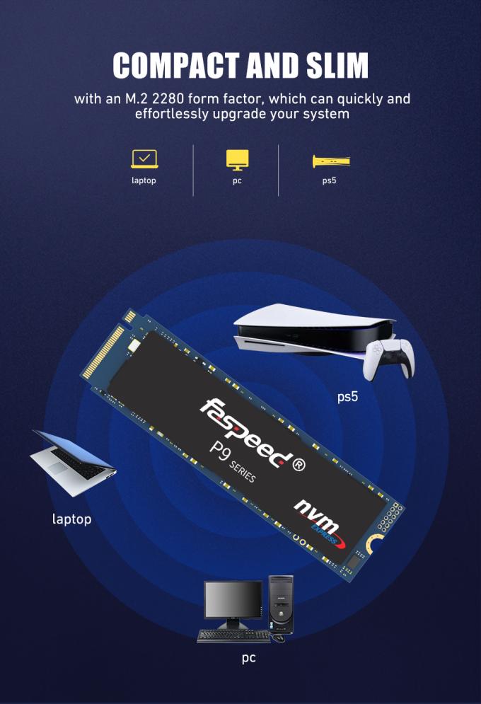 Faspeed PCIe 4.0 512GB 1TB M2 NVMe SSDs Gen4 Drive Solid State Disk For ...