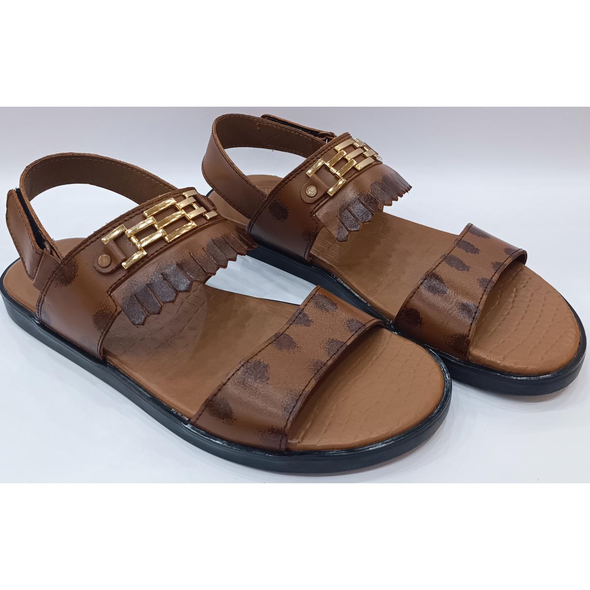 Shoe Hub Premium Leather Tan Sandal for men SHTAN-523 | Daraz.pk