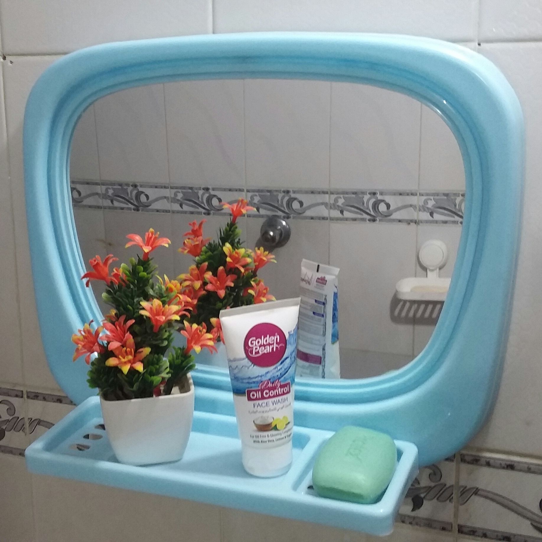 Bathroom Mirror with Shelf, Looking Mirror for Bathroom | Daraz.pk