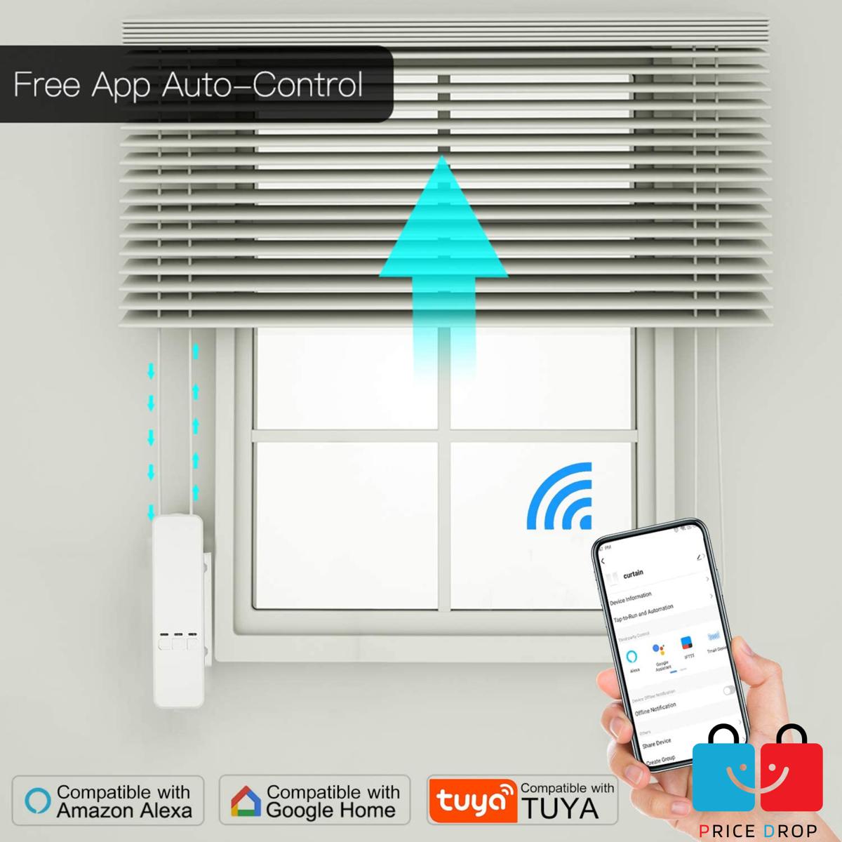 Wifi Operated BLINDS CONTROLLER Motorx for vertical, roller, roman ...