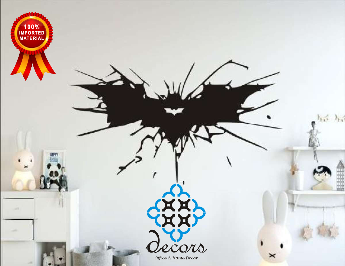 decor - size- 2 x 1 feet -batman splash bat man comic cartoon wall ...