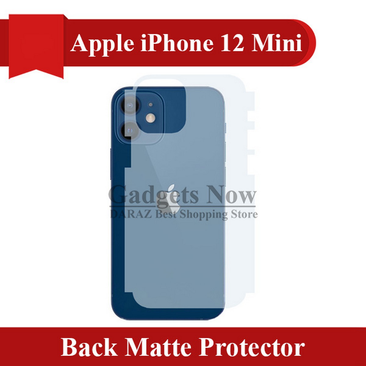 Apple iPhone 12 Mini Back Matte Protector Soft Skin Sheet Soft Film ...
