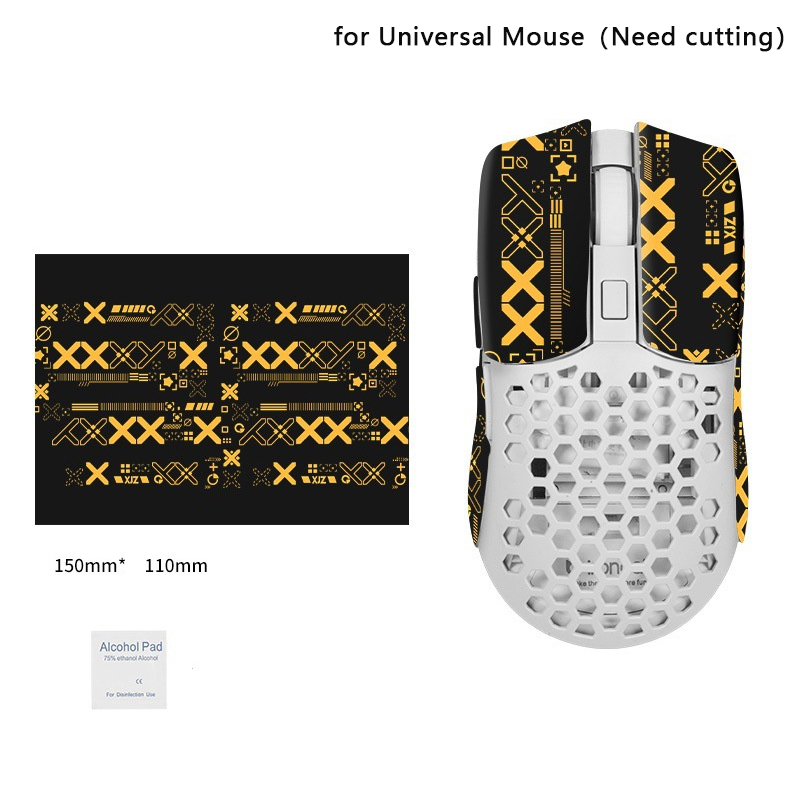 15*11cm DIY Anti-Slip Wireless Gaming Universal Style Mouse Sticker ...