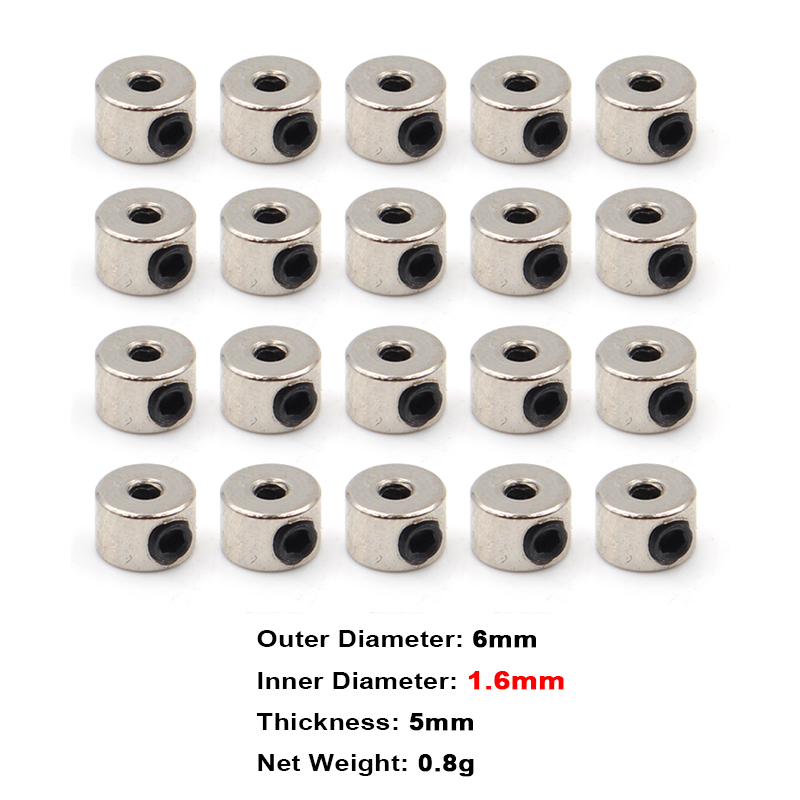 Car Collar ECSiNG 30-Piece Shaft Collar Set - Zinc Plated Steel (1.6mm ...