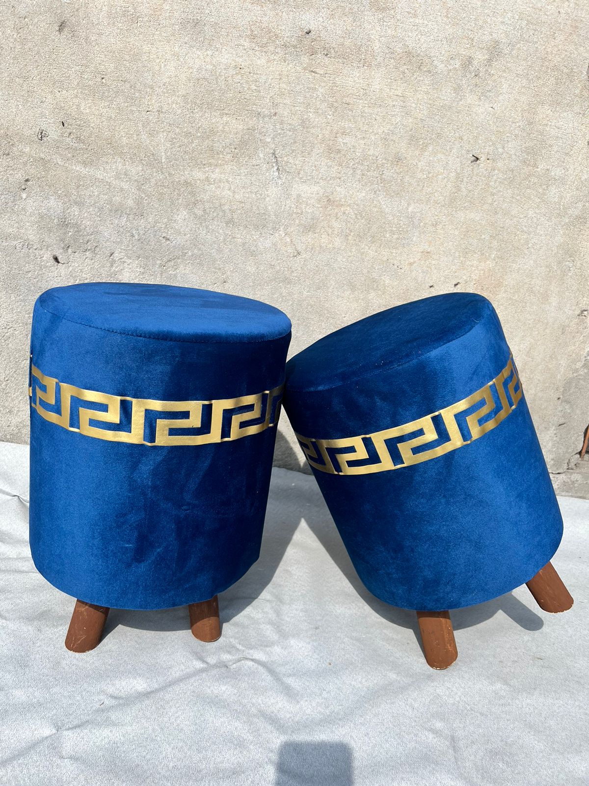 Ottoman Home Office Decor Soft valvet WARSACHE Stool Nursery Wooden ...
