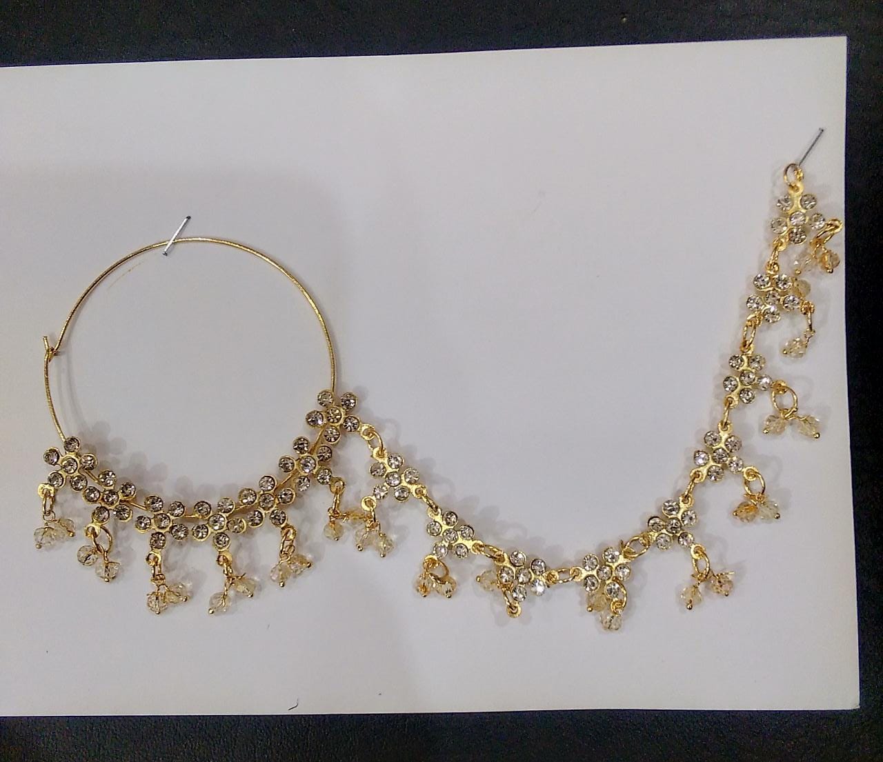 Bridal Nose Ring Nath with Chain | Daraz.pk