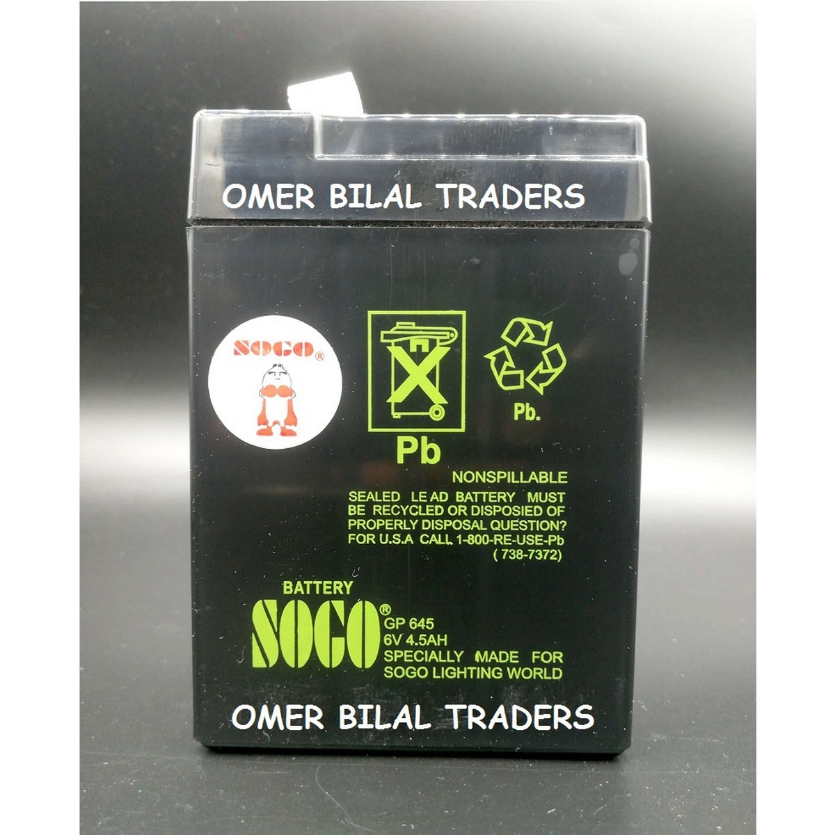 SOGO Rechargeable Dry Battery 6v 4.5AH | Daraz.pk
