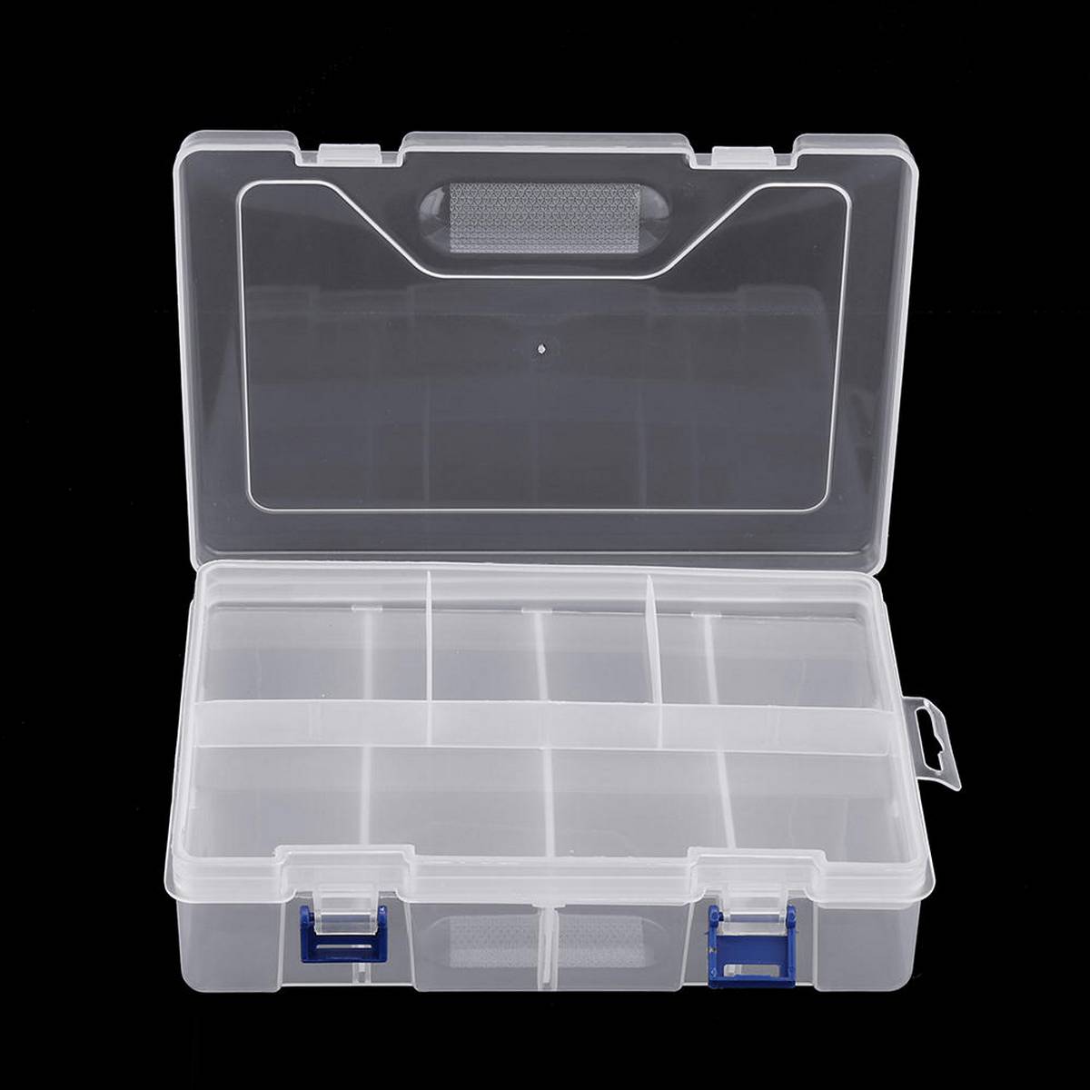 F240 G235 V240 Double Layer 8 Partitions Transparent Plastic Storage ...