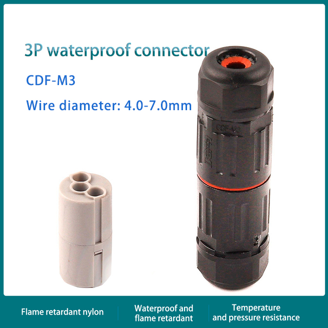 IP68 Waterproof Wire Connector Industrial Electrical Cable 2/3 Pin ...