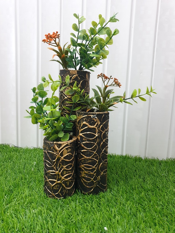 Triple cone Vase Guldan with flowers - 3 in 1 Cone Vase - Beautiful ...