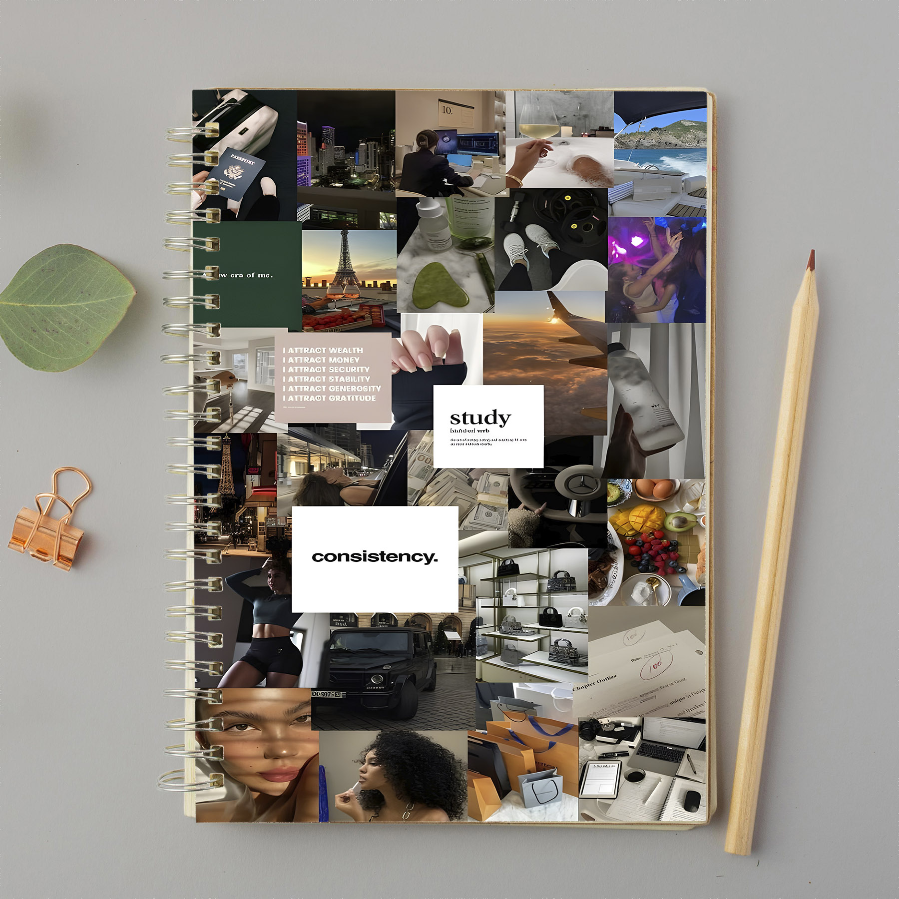 Colorful Aesthetic -A4 & A5 Spiral Notebook with Plastic Sheet | Daraz.pk