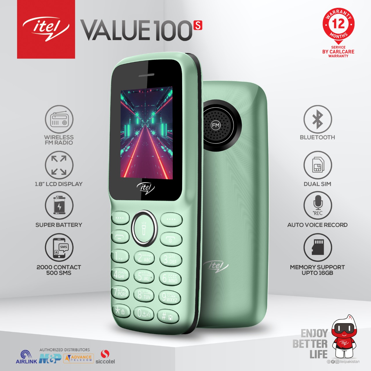 Itel Value 100s Dual Sim - Auto Call Recording - SD Card Support ...