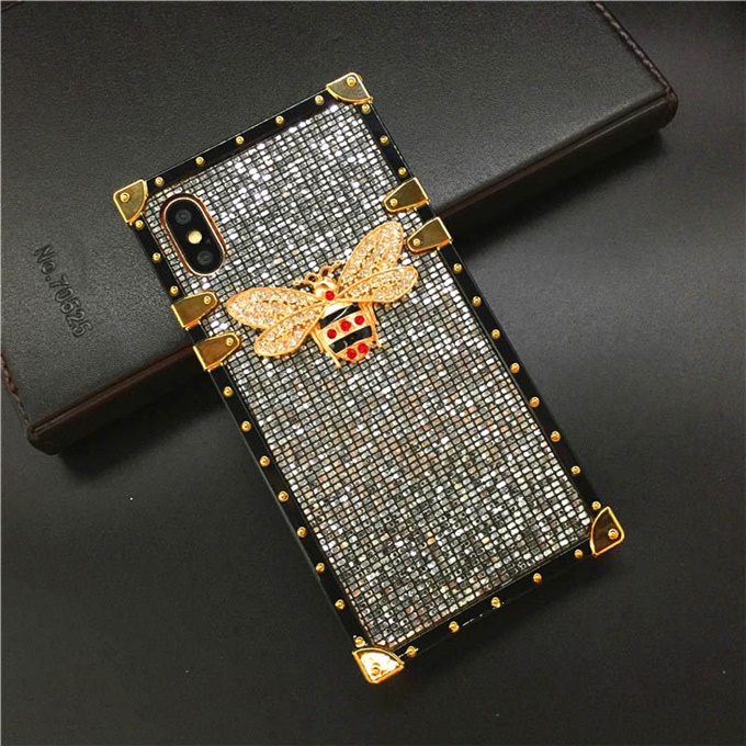 Luxury Glitter Sequins Square Cover Diamond 3D Bee Case For OPPO A1 PRO ...