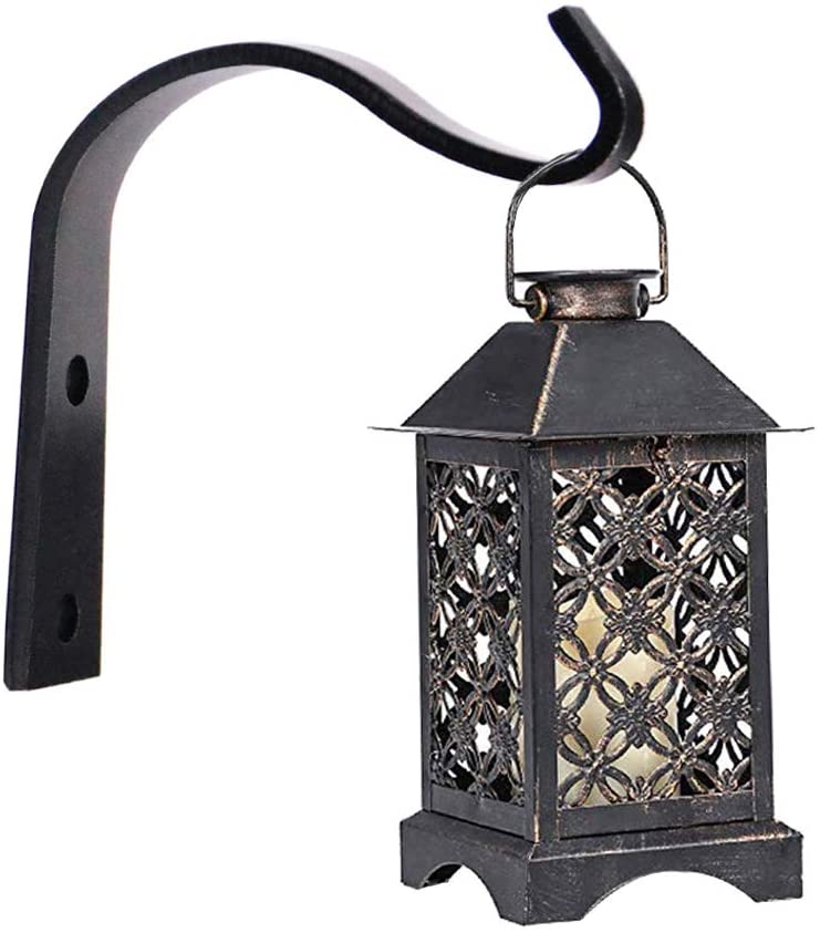 Iron decorative wall hooks bird feeder hanger bracket planters lanterns brackets indoor outdoor ...