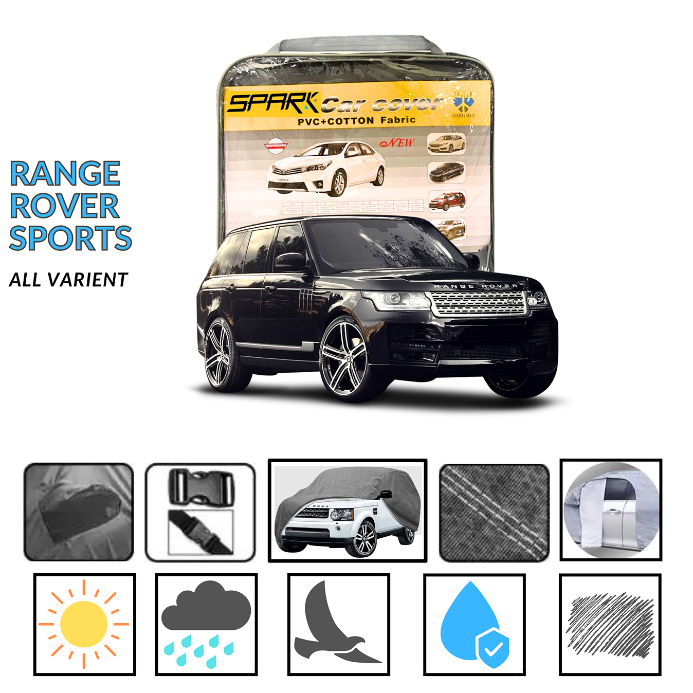 RANGE ROVER VOGUE Top Cover | High Quality Water Proof Custom Size Top ...