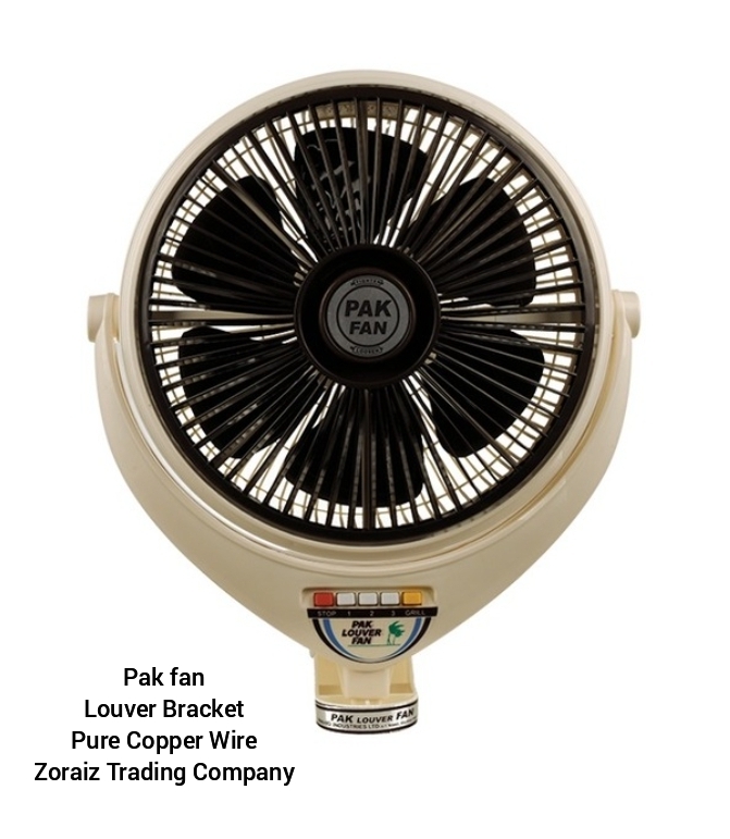 Pak Fan Louvre/Louver Wall Bracket Fan 14'' Pure Copper Wire | Daraz.pk