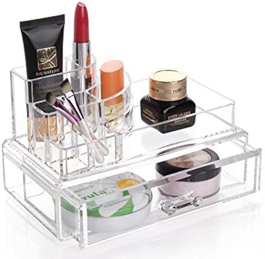 Storage Clear Acrylic Transparent Makeup Box Organizer | Daraz.pk