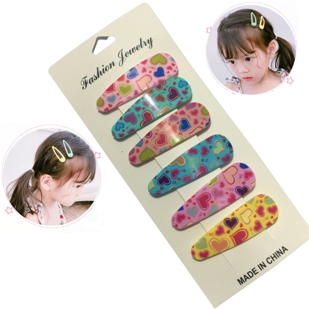 Girls Hair Pins Barrettes Click Clips Fancy Hair Wears | Daraz.pk