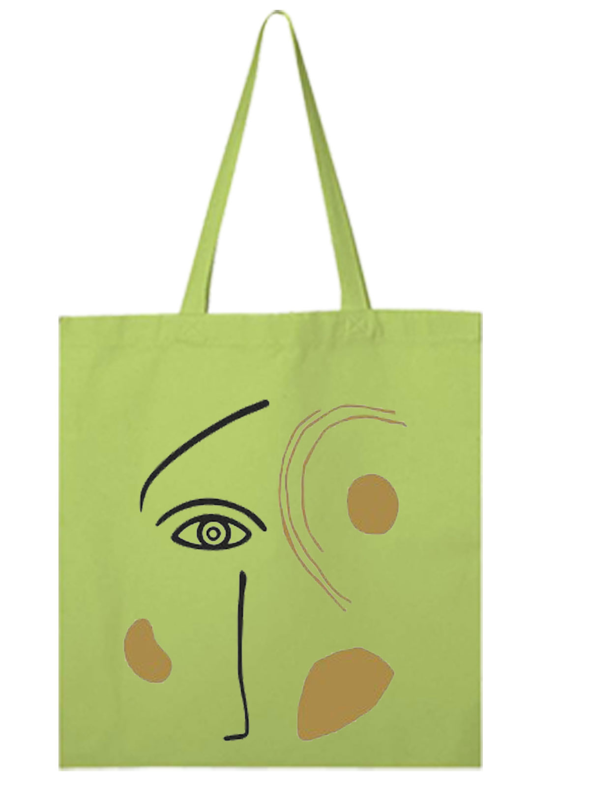 Vagile Abstract Face one line art Tote l Aesthetic SUPER HEAVY WEIGHT ...