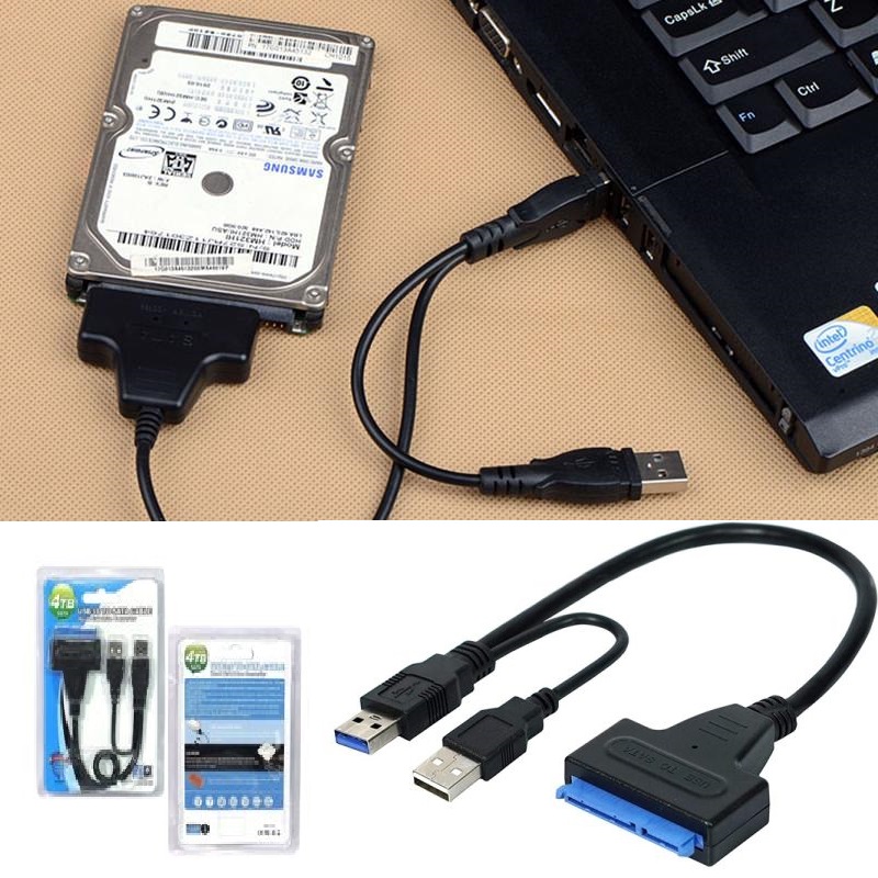Hard Disk Cable USB Male To SATA Male Cable Hard Disk Drive Converter ...