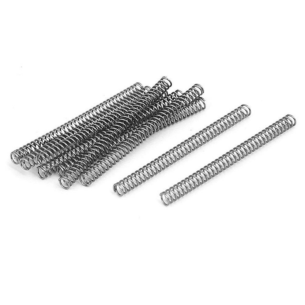 10Pcs Practical 0.4*3*40mm Spring Steel Coil Compression Spring ...