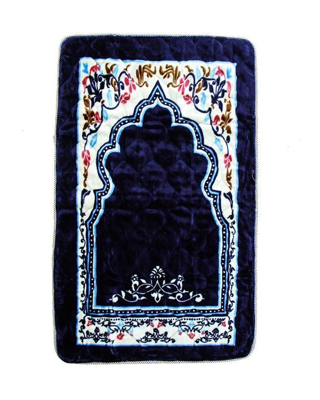 Navy Blue Velvet with Foam Jaye Namaz ( Jae Namaz ) | Daraz.pk
