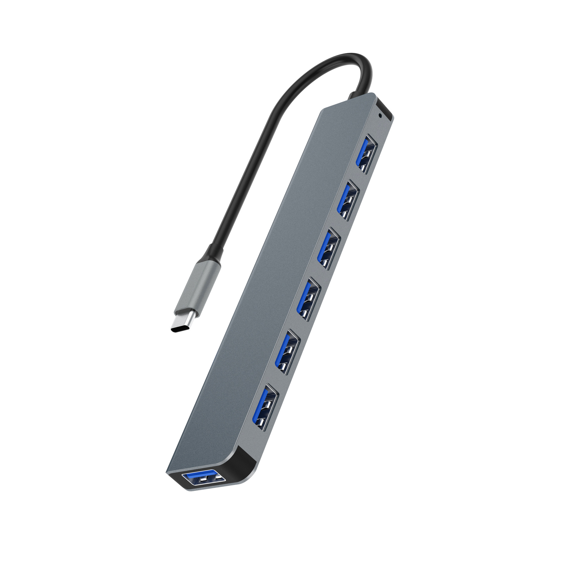 Private model one-to-seven Type-c extender high-speed 7-port 3.0hub hub ...