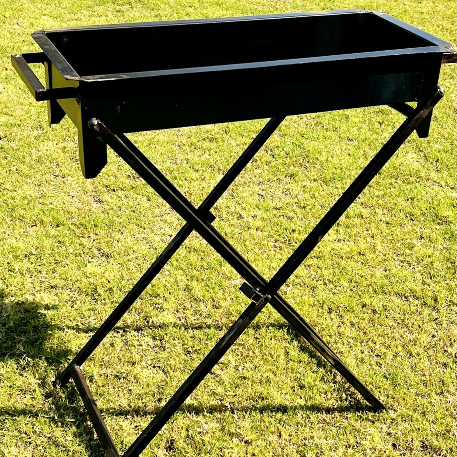 Barbecue BBQ stand with grill charcoll angheeti for Outdoor tikka Party ...