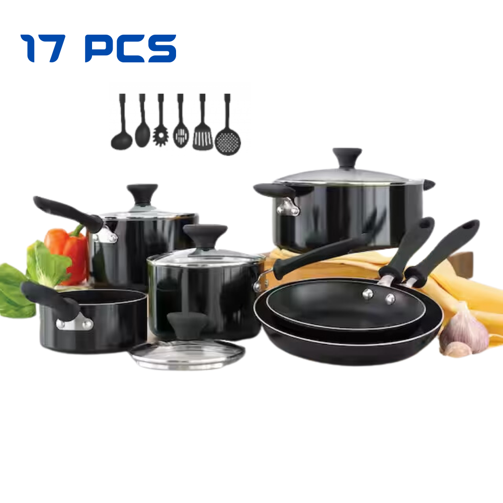 Gift Pack King Cookware set-Non Stick Cookware Smart Set-17 Pcs ...