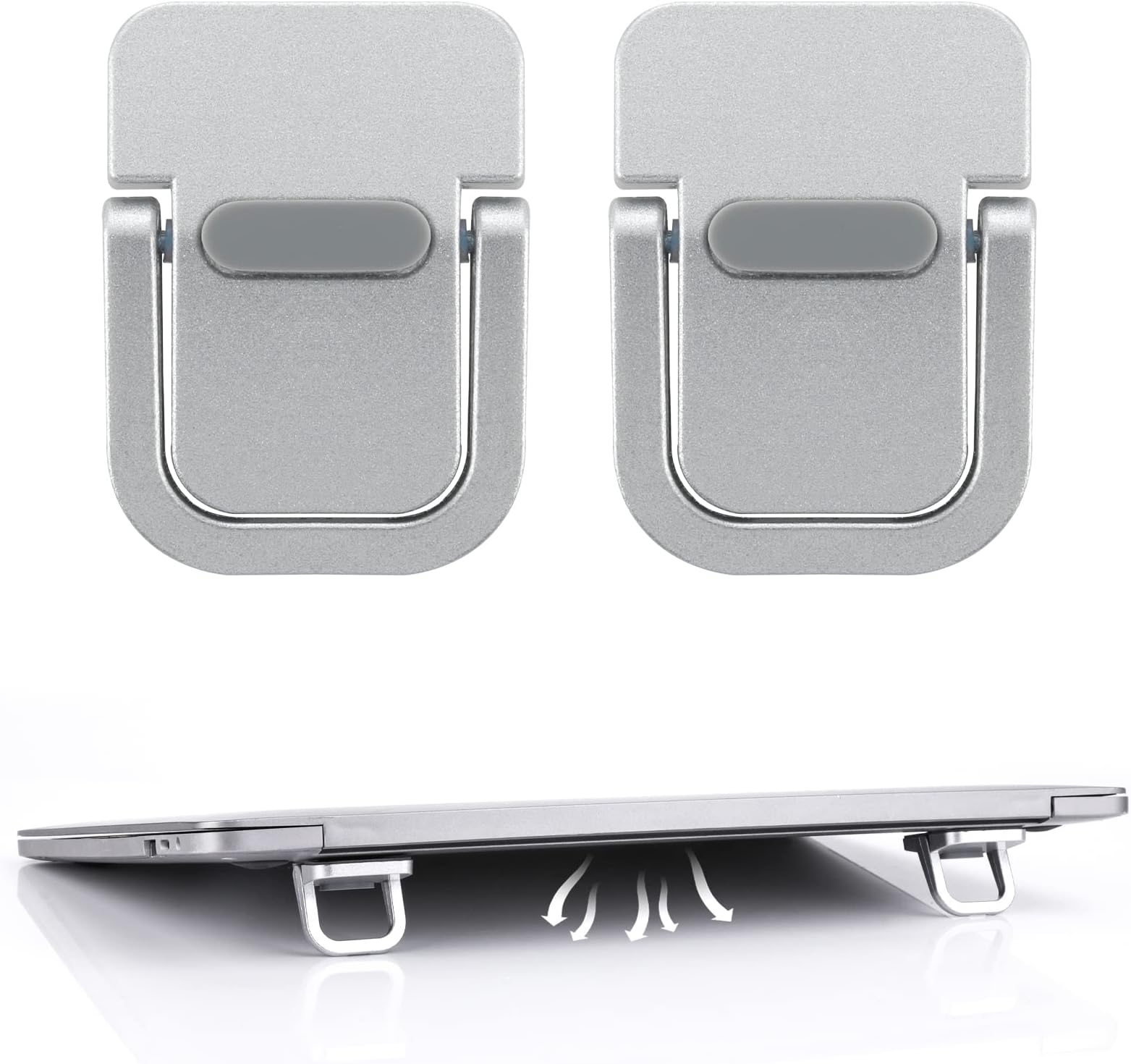 Mini laptop riser - Aluminum Portable Laptop Stand Mini - Ergonomic ...
