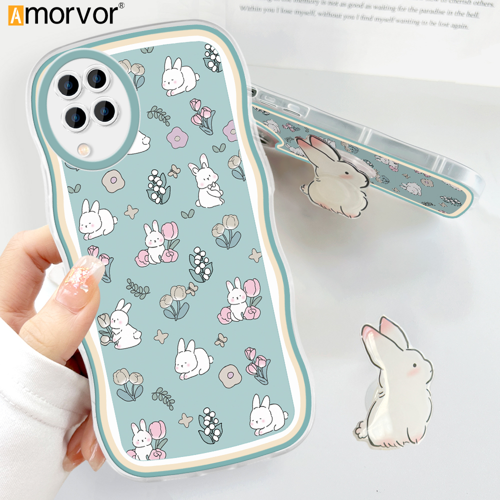 AMORVOR for Samsung Galaxy A12 A12 5G M12 Back Cover With Free Holder ...