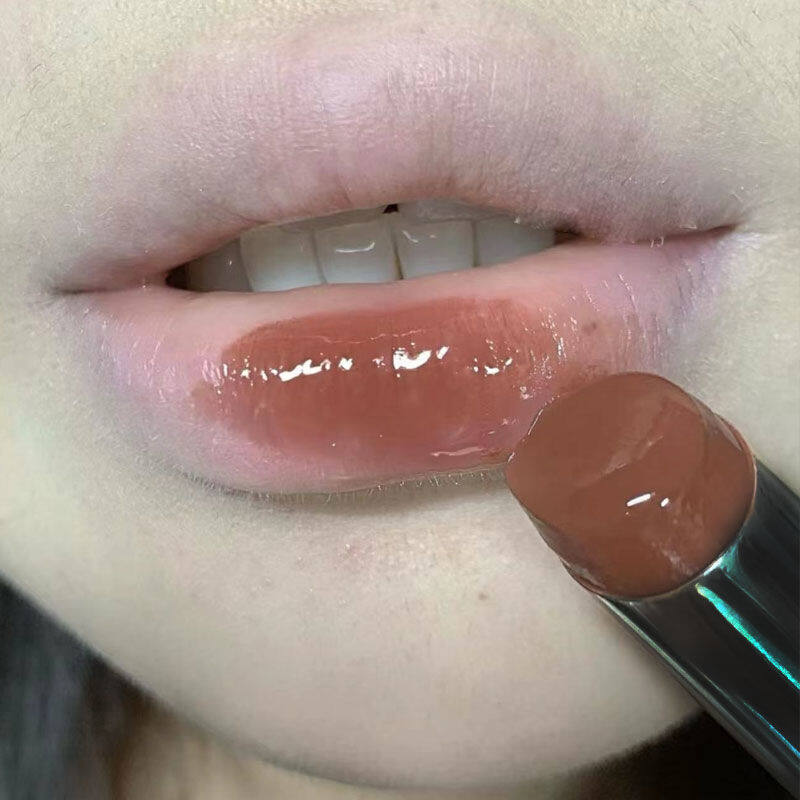 Long Lasting Makeup Crystal Lipstick Moisturizing Water Light Gold Tube ...