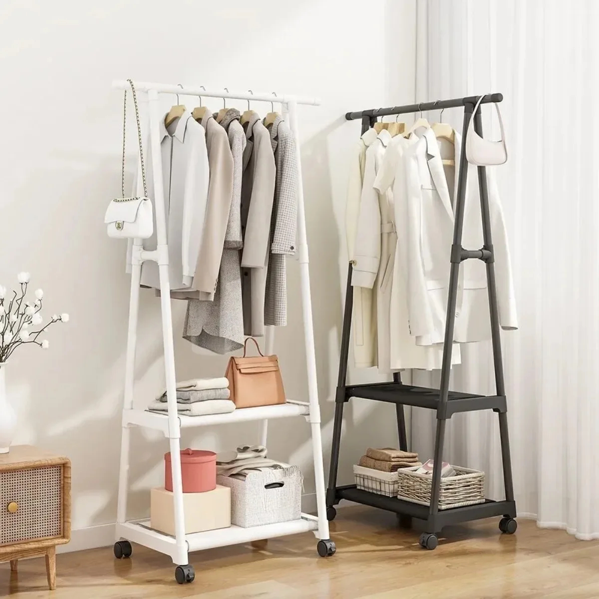 Clothes Hanging Stand - Hanging Stand for Clothes - Corner Rack - Cloth ...