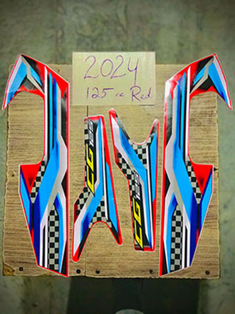 TANKI TAPA Sticker 2024 Model for Honda CG_125 (COMPLETE SET) | Daraz.pk