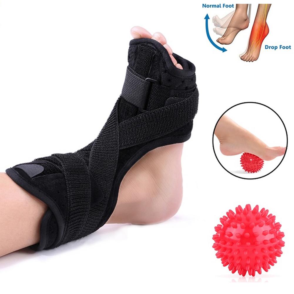 Adjustable Plantar Fasciitis Night Foot Splint Drop Orthotic Brace ...