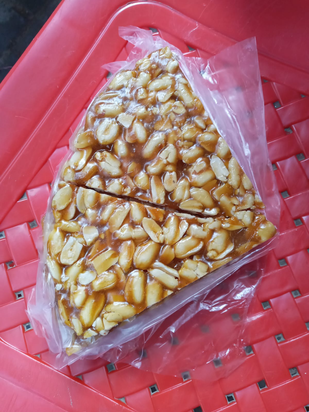 Golden Peanut Chikki Pure Gurh Best Chiki Sweet & Crunchy Dry Golden ...