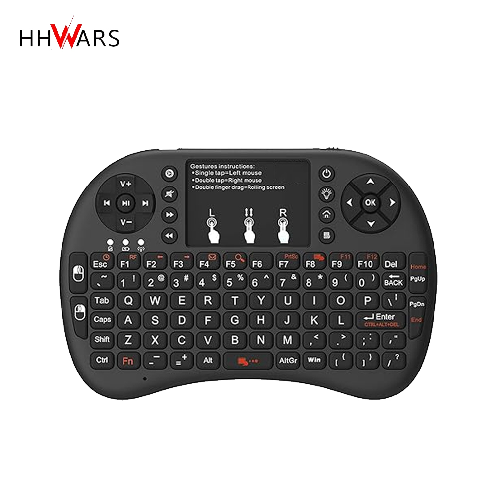 ini Wireless Keyboard with Touchpad＆QWERTY Keyboard, Backlit Portable Keyboard with Remote ...